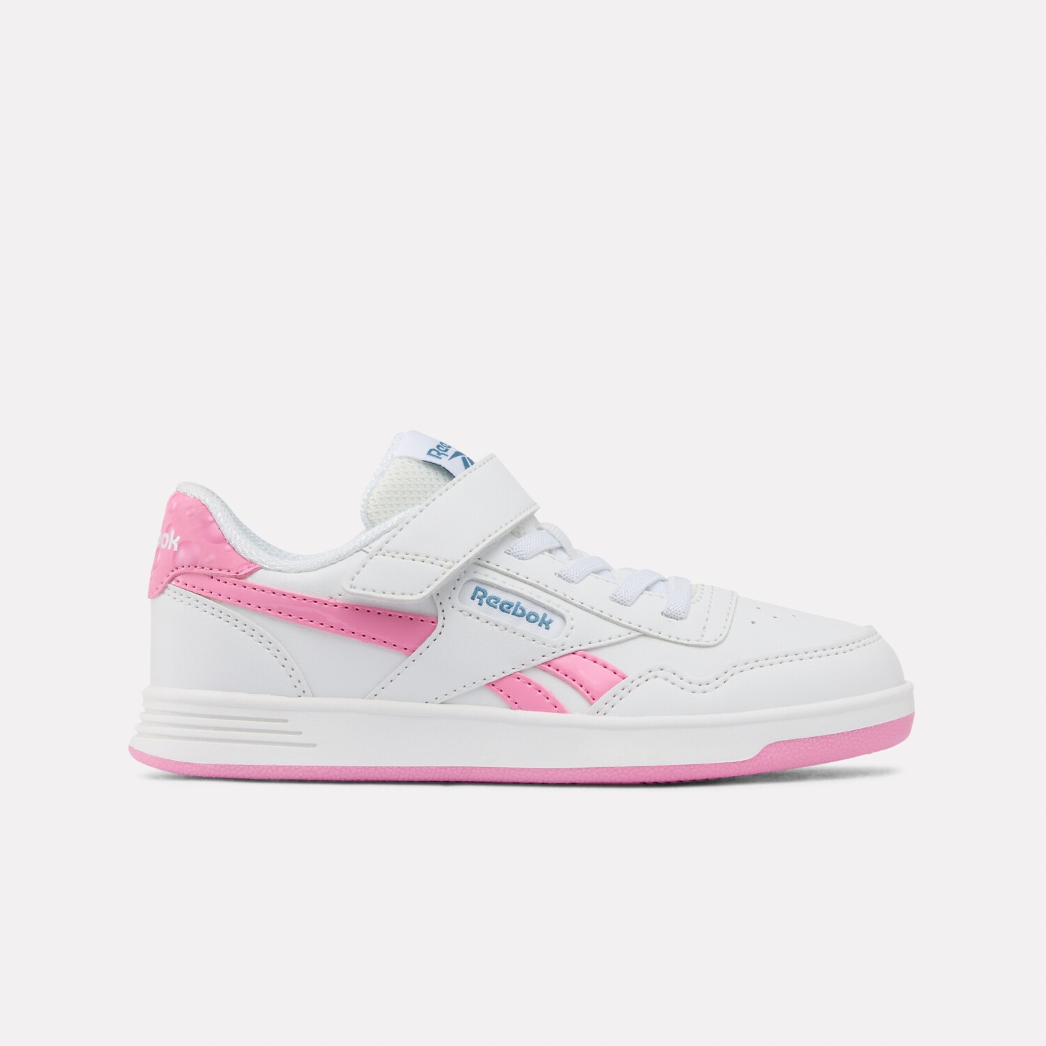 Reebok Classic Court Advance Elastic Lace & Top Strap Sneaker white ...
