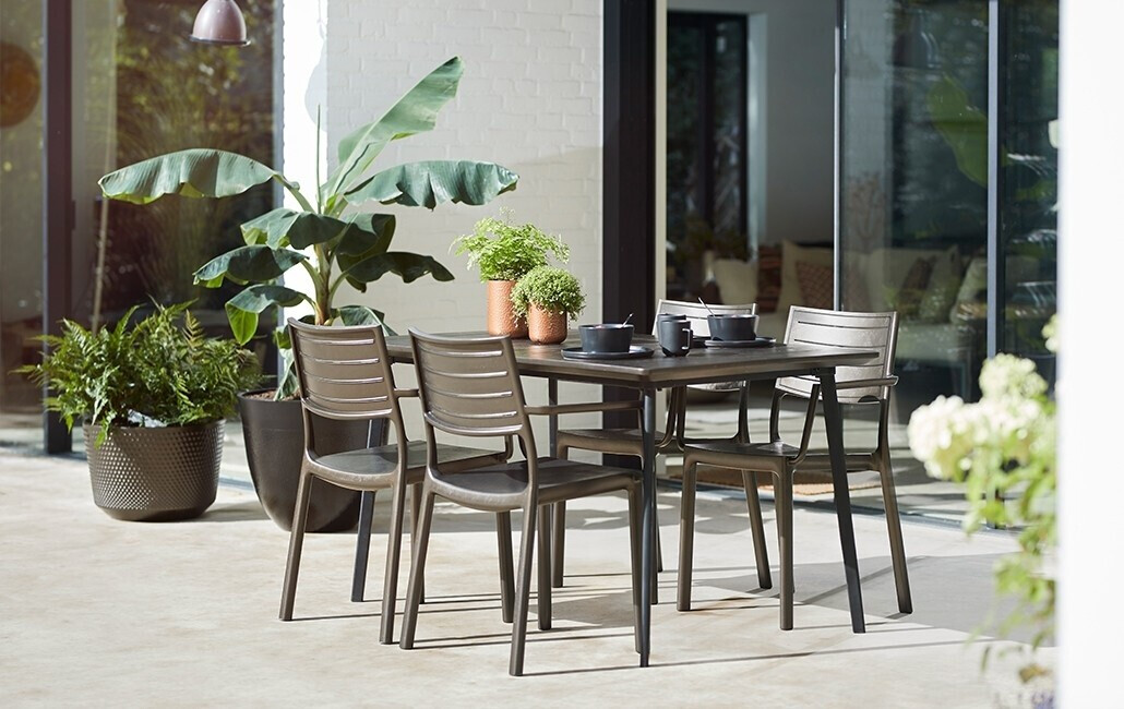 Keter Cast Iron Tisch, Kunstharz, Gusseisen-Optik, 150x90x74cm (99442 ...
