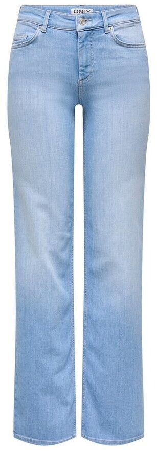 Only Blush Mid Straight DNM REA828 Noos Straight Jeans light blue denim ...
