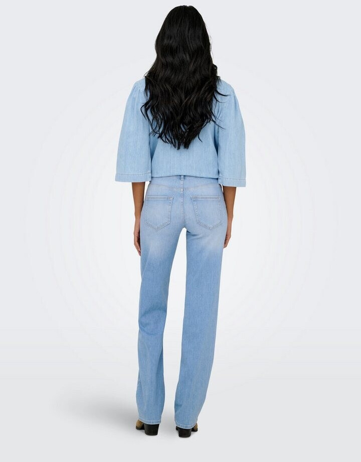 Only Blush Mid Straight DNM REA828 Noos Straight Jeans light blue denim ...