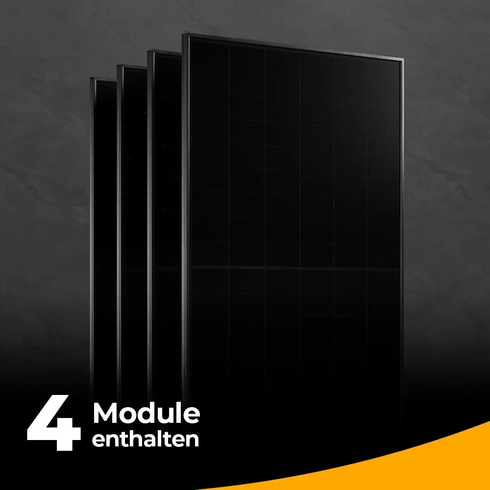 Hoymiles Balkonkraftwerk 2000W 4 x 500Wp Module + Hoymiles HMS-2000-4WB ...