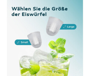 Wellent Eiswürfelmaschine 9 Eiswürfel in 6 Minuten,12 kg/24 H schwarz ...