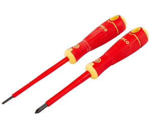 Bahco BahcoFit Isolierter Schraubendreher-Set Schlitz & Kreuz, 2-teilig ...