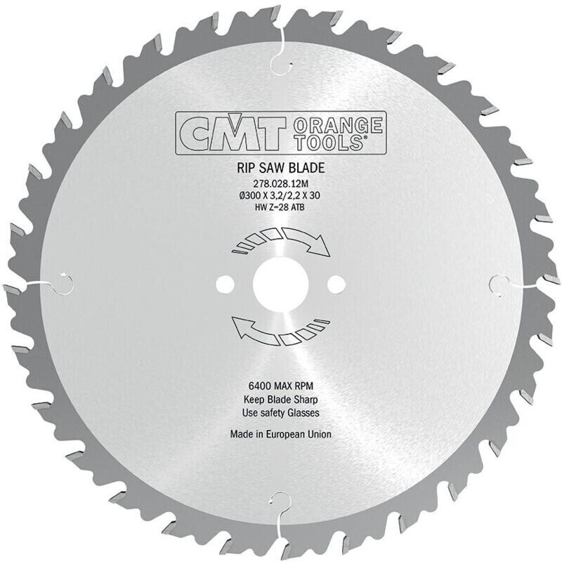 CMT Orange Tools Mehrfachsägeblatt mit Spreißern 300x3.2/2.2x30mm Z28 ...