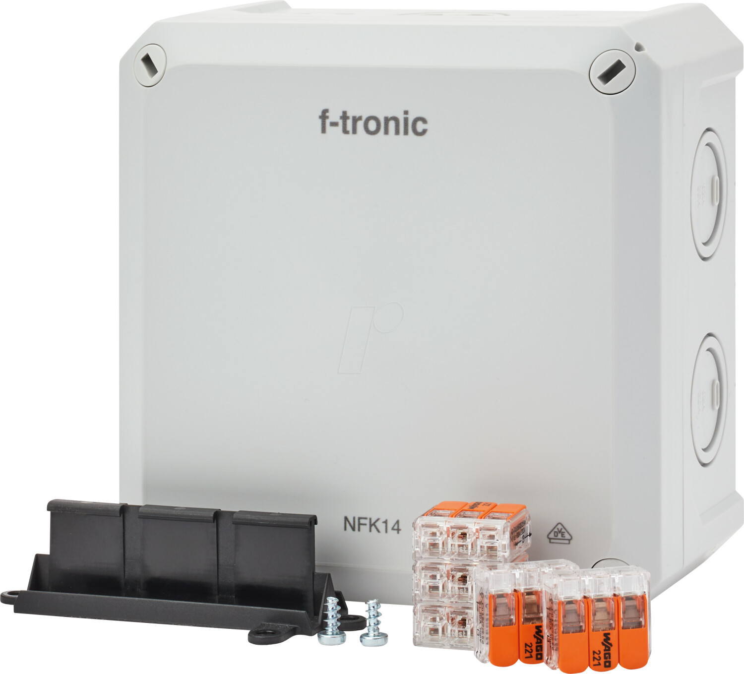 F-Tronic NEPTUN Abzweigkasten Feuchtraum IP66 mit Klemmen (NFK14GR-K ...