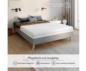 FDM Home MAX Taschenfederkernmatratze 100x200cm 24cm H3/H4 7 Zonen ...