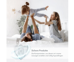 FDM Home MAX Taschenfederkernmatratze 100x200cm 24cm H3/H4 7 Zonen ...