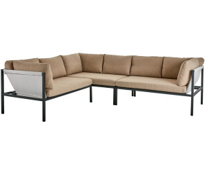 Brafab Allie Ecklounge Aluminium Anthrazit/Barley-Olefin, 4-5 Personen ...