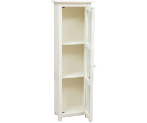 Biscottini International Vitrine Country Massivholz Linde Antikweiß ...