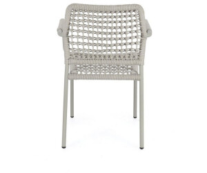 Bizzotto Rajada Stapelbarer Gartenstuhl mit Armlehnen, Aluminium ...