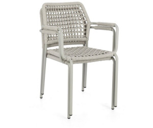 Bizzotto Rajada Stapelbarer Gartenstuhl mit Armlehnen, Aluminium ...