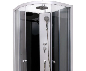 Aloni Komplettdusche Eckeinstieg 90x90cm schwarz (SK2401) ab 429 ...