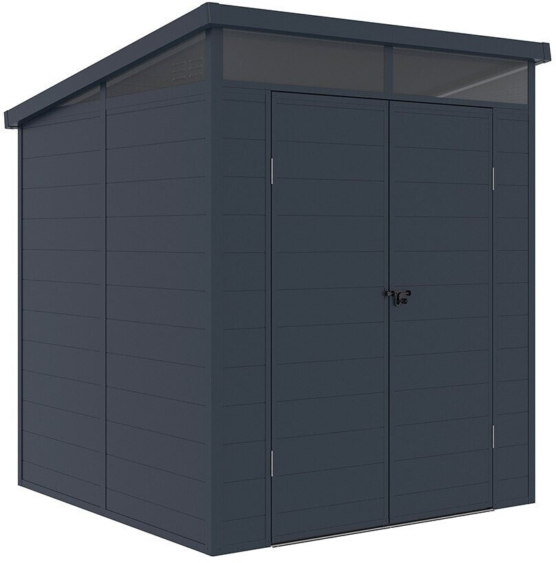 Westmann Topia M Kunststoff-Gerätehaus Pultdach Anthrazit 192x215x190cm ...