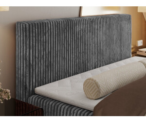 MKS Meble Tiliano Boxspringbett 180x200cm Cord Grau mit Bettkasten ...