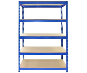 MonsterShop T-Rax Schraubenloses Stahlregal 5 Ebenen 75x150x30cm 150kg ...