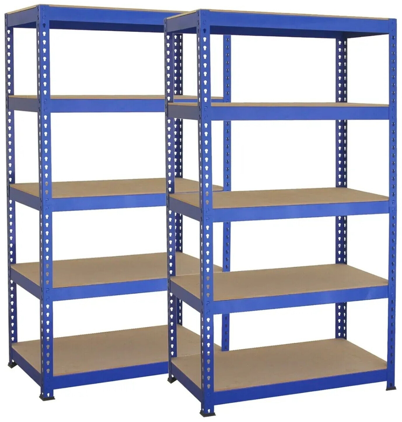 MonsterShop T-Rax Schraubenloses Stahlregal 5 Ebenen 75x150x30cm 150kg ...