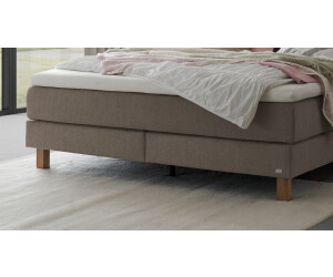 Hasena Reina Boxspringbett 180x200cm, Grau, Füße Eiche Bright (Reina ...