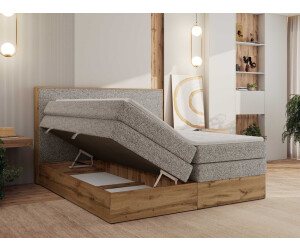 MKS Meble Wood Classic King Boxspringbett mit Multipocket-Matratze und ...