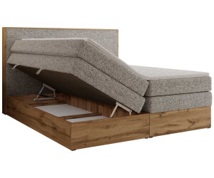 MKS Meble Wood Classic King Boxspringbett mit Multipocket-Matratze und ...