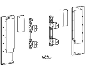 Hettich AvanTech YOU Verbinder-Set gestaltbare Innenfront, mit Zarge ...