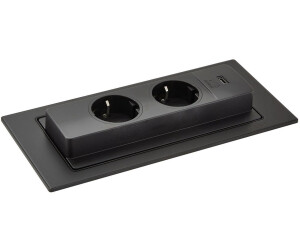 Schulte EVOline BackFlip Einbausteckdose 2-fach USB-C versenkbar ab 281 ...