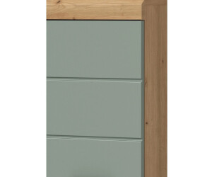 Inn.Furn Shawn Badkommode 2-türig Salbeigrün / Eiche Artisan 74x88cm ...