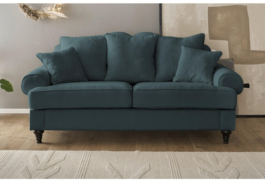 Furn.Design Adelina Sofa 3-Sitzer Landhausstil blaugrün 200cm ab 1344. ...