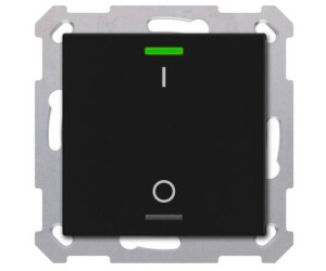 MDT KNX RF+ Taster Light 55 1-fach Unterputz RGBW schwarz matt (RF ...
