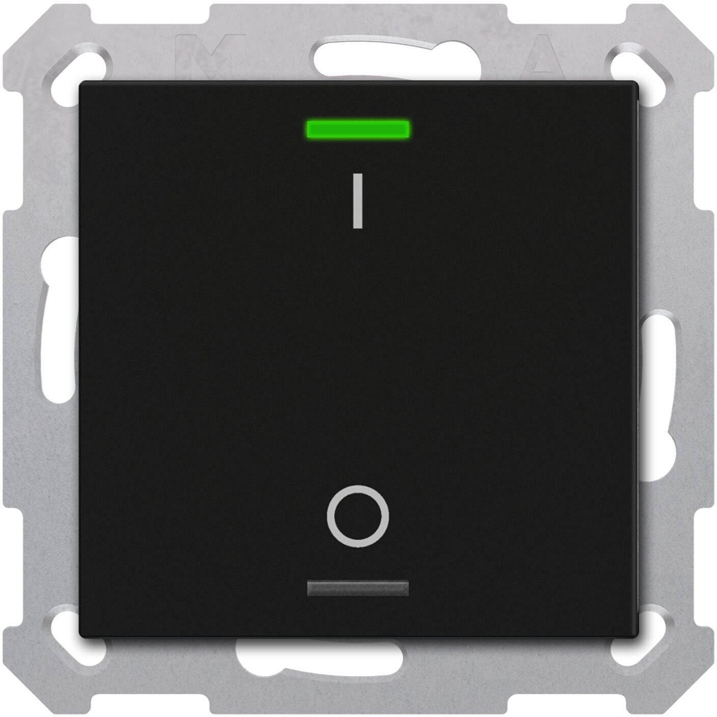 MDT KNX RF+ Taster Light 55 1-fach Unterputz RGBW schwarz matt (RF ...