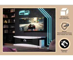 Home Affaire NextLevel Gaming-Lowboard Holzwerkstoff weiß/schwarz matt ...