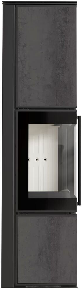 Kratki TORA L Kaminofen Stahl 8kW Ø150 Quarzsinter Anthrazit (TORA/L/Q ...