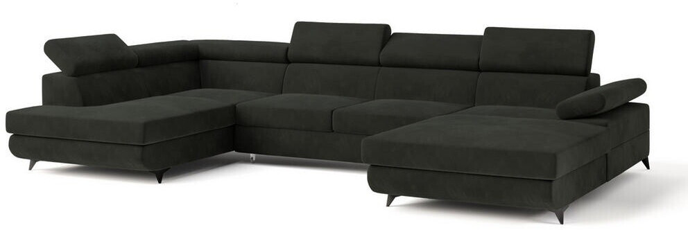 Masseno Rubano L-S Ecksofa U-Form mit Schlaffunktion & Bettkasten ...