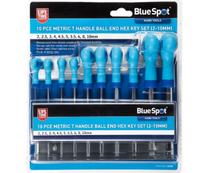 Blue Spot T-Griff Inbus-Schlüsselset Metrisch 10-tlg. (2-10mm) (12186 ...