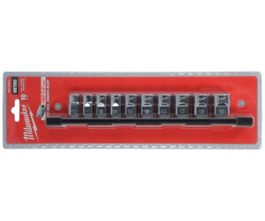 Milwaukee Steckschlüsseleinsatz-Set 3/8" metrisch kurz 10-tlg. 10-19mm ...