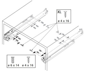 Hettich Actro 5D Silent System Vollauszug 70kg 520mm (9318312) ab 24.76 ...