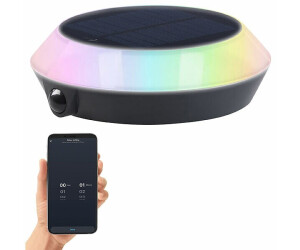 Lunartec Smarte Solar-Outdoor-Leuchte RGB-CCT-LED, PIR, Bluetooth, 90lm ...