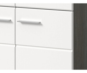 Inn.Furn Rumba Kommode Weiß Hochglanz / Rauchsilber Grau 60x85cm ab 149 ...
