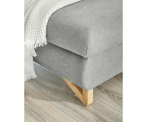 Furn.Design Skalm Ecksofa L-Form Strukturstoff hellgrau, Ottomane links ...