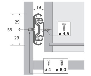 Hettich KA 4620 Kugelauszug 600mm 90kg verzinkt (41396) ab 43.63 ...