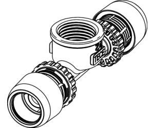Tece TECElogo-Ax T-Stück 25 x Rp 3/4" x 25, Siliziumbronze (8802803) ab ...