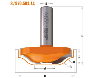 CMT Orange Tools Türrahmen-Fräser HW S=12 D=35x9.5x48 R=3.2 (970.504.11 ...