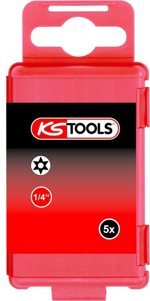 KS Tools TORSIONpower Bit Torx T27 durchbohrt 1/4" 75mm 5er-Set (918. ...
