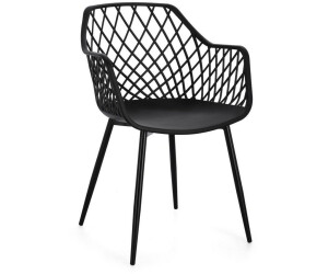 Bizzotto Optik Stuhl lackierte Stahlbeine, Schwarz (0733417_bizzotto ...