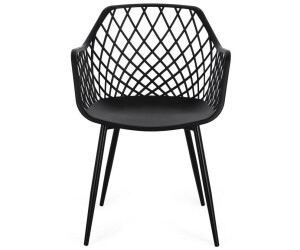 Bizzotto Optik Stuhl lackierte Stahlbeine, Schwarz (0733417_bizzotto ...