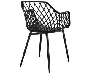 Bizzotto Optik Stuhl lackierte Stahlbeine, Schwarz (0733417_bizzotto ...