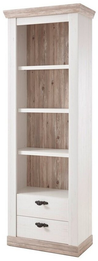 Furn.Design Rovola Regalschrank Pinie weiß / Oslo Pinie Landhausstil ...