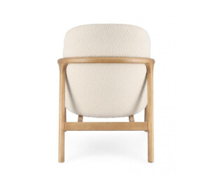 Bizzotto Elaide Sessel Bouclé-Stoff, Holzbeingestell, Creme (0748268 ...