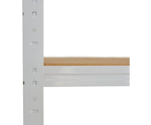 Shelfplaza OFFICE Aktenregal Metallregal 200x90x60cm lichtgrau 6 Böden ...