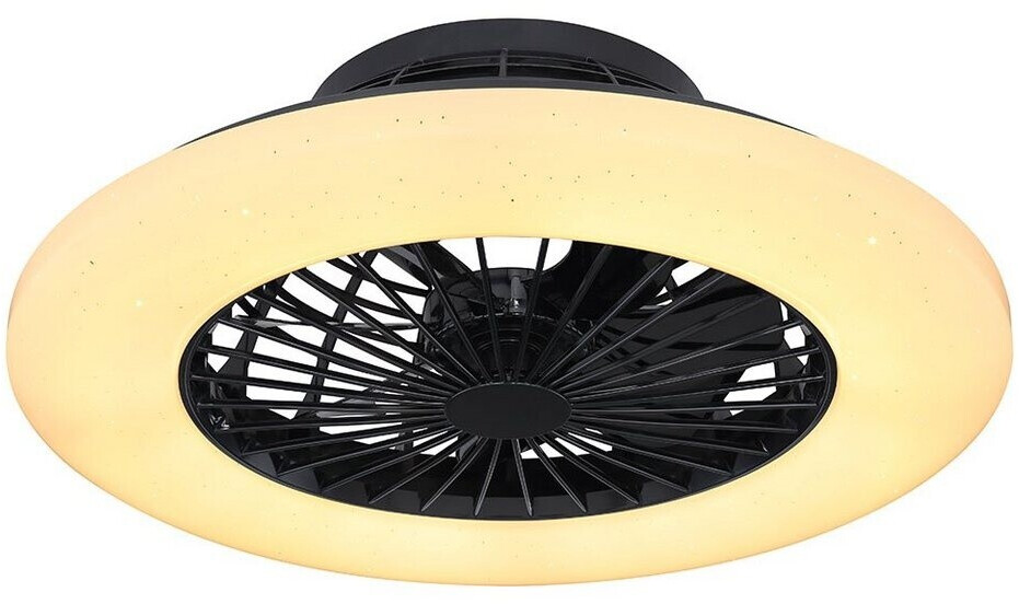 Globo Deckenventilator mit LED-Beleuchtung dimmbar CCT Sterneneffekt ...