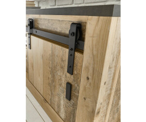 Furn.Design Stove Garderoben-Set 4-teilig Used Wood hell, Anthrazit ...